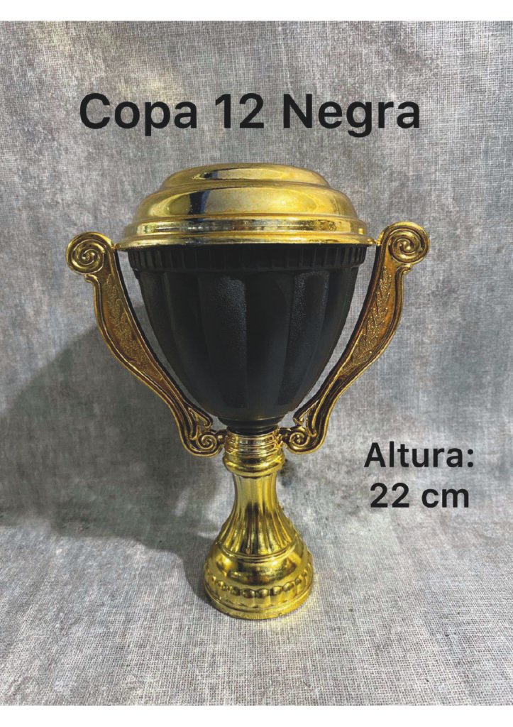 Copa 12 Negra - Trofeos Deportivos
